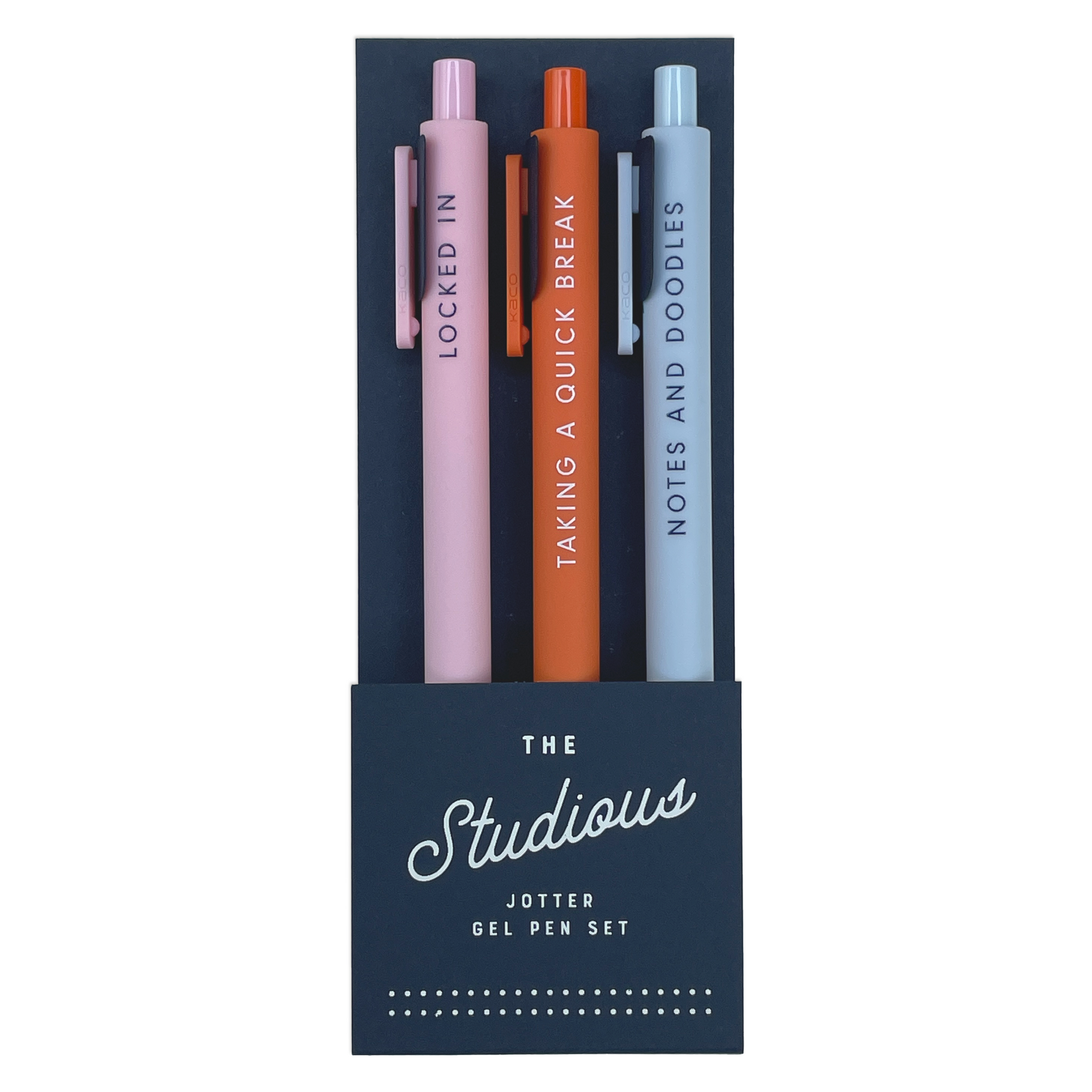 Studious Jotter Gel Pen: Set of 3 | Freshie & Zero