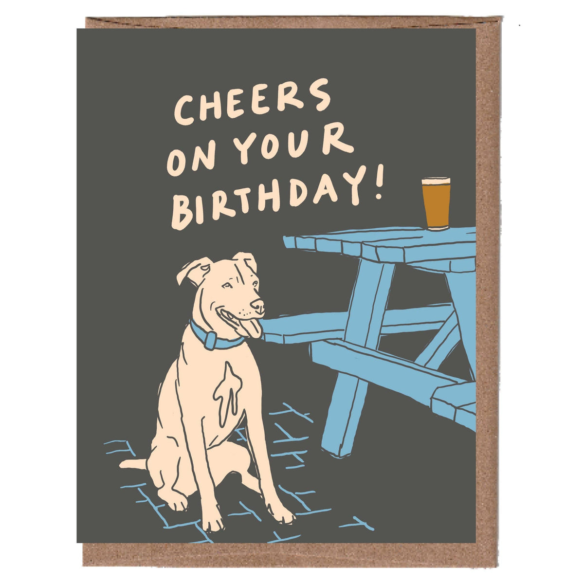 Patio Dog Birthday Greeting Card | Freshie & Zero