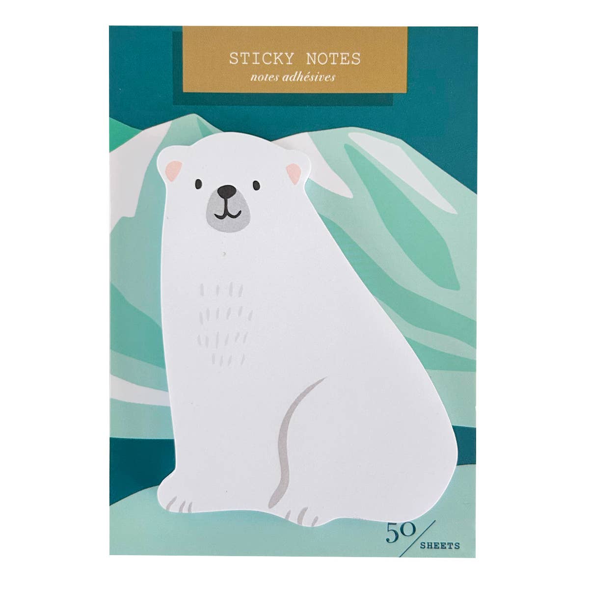 Polar Bear Sticky Notes– Freshie & Zero