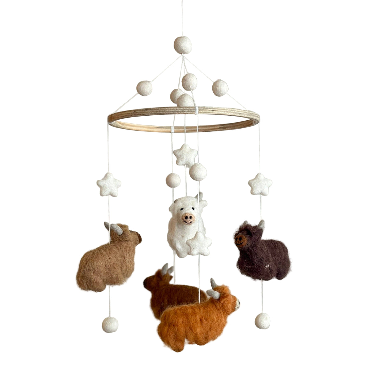 Felt Baby Mobile - Highland Cows– Freshie & Zero