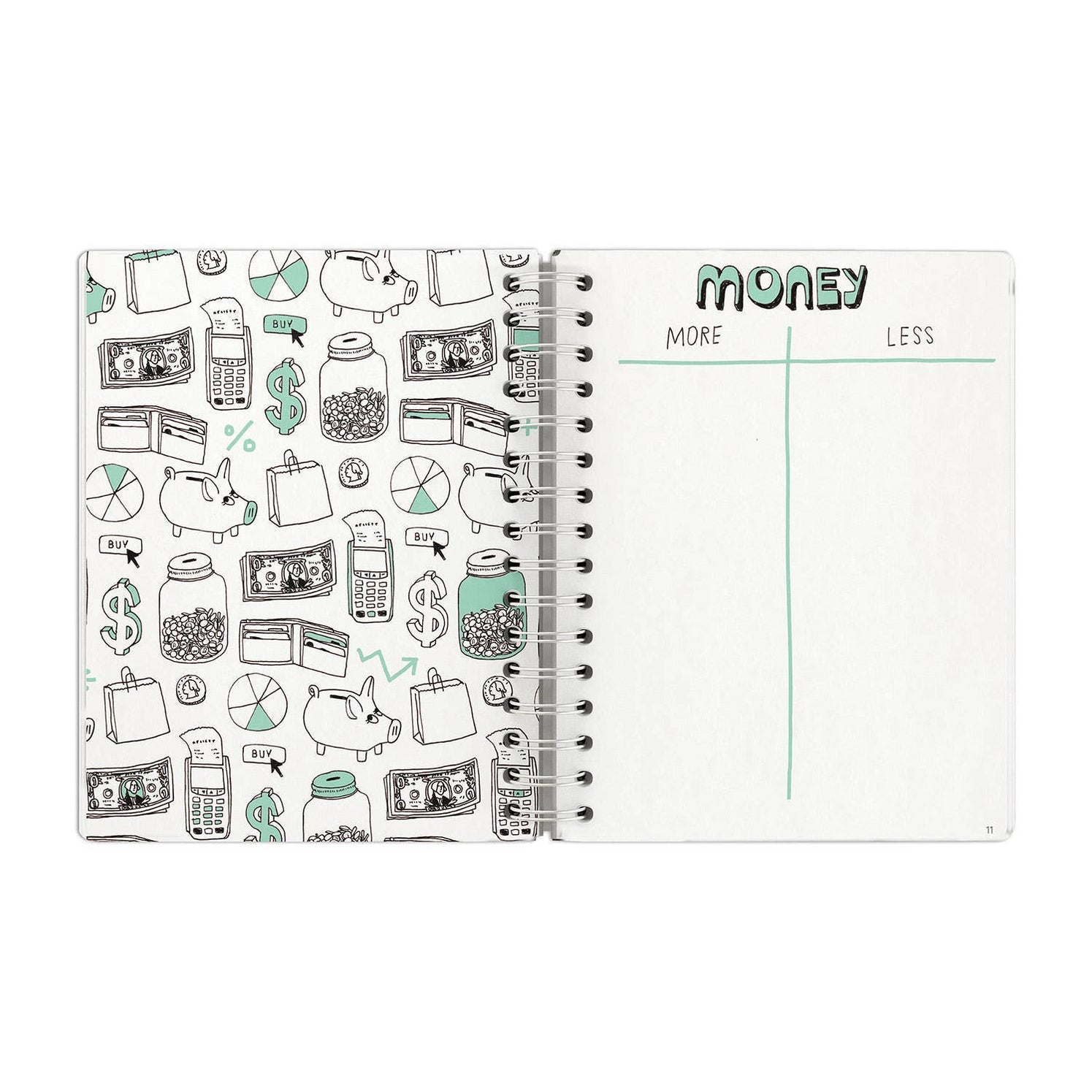 More/Less Journal Guided Journal by Julia Rothman | Freshie & Zero