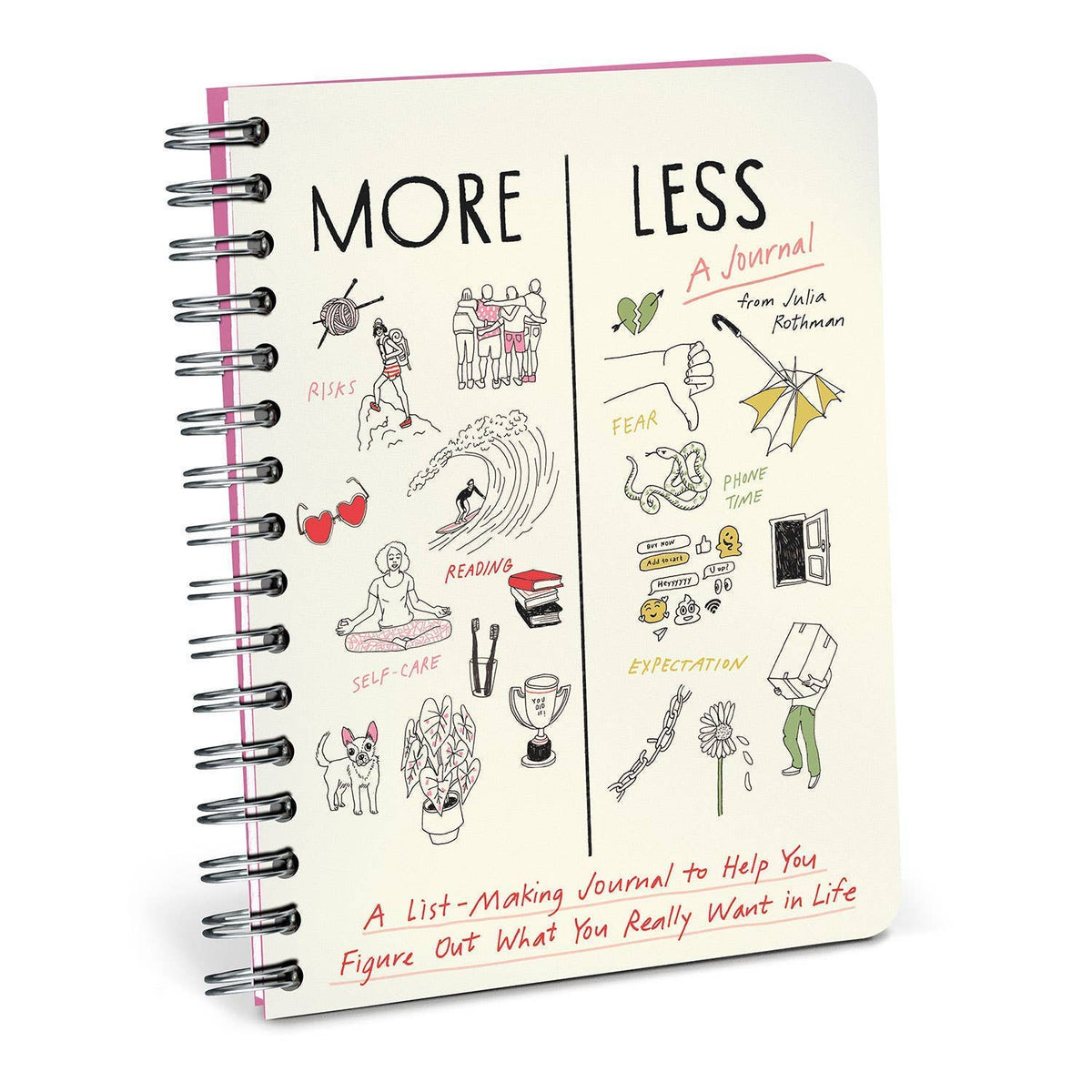 More/Less Journal Guided Journal by Julia Rothman | Freshie & Zero