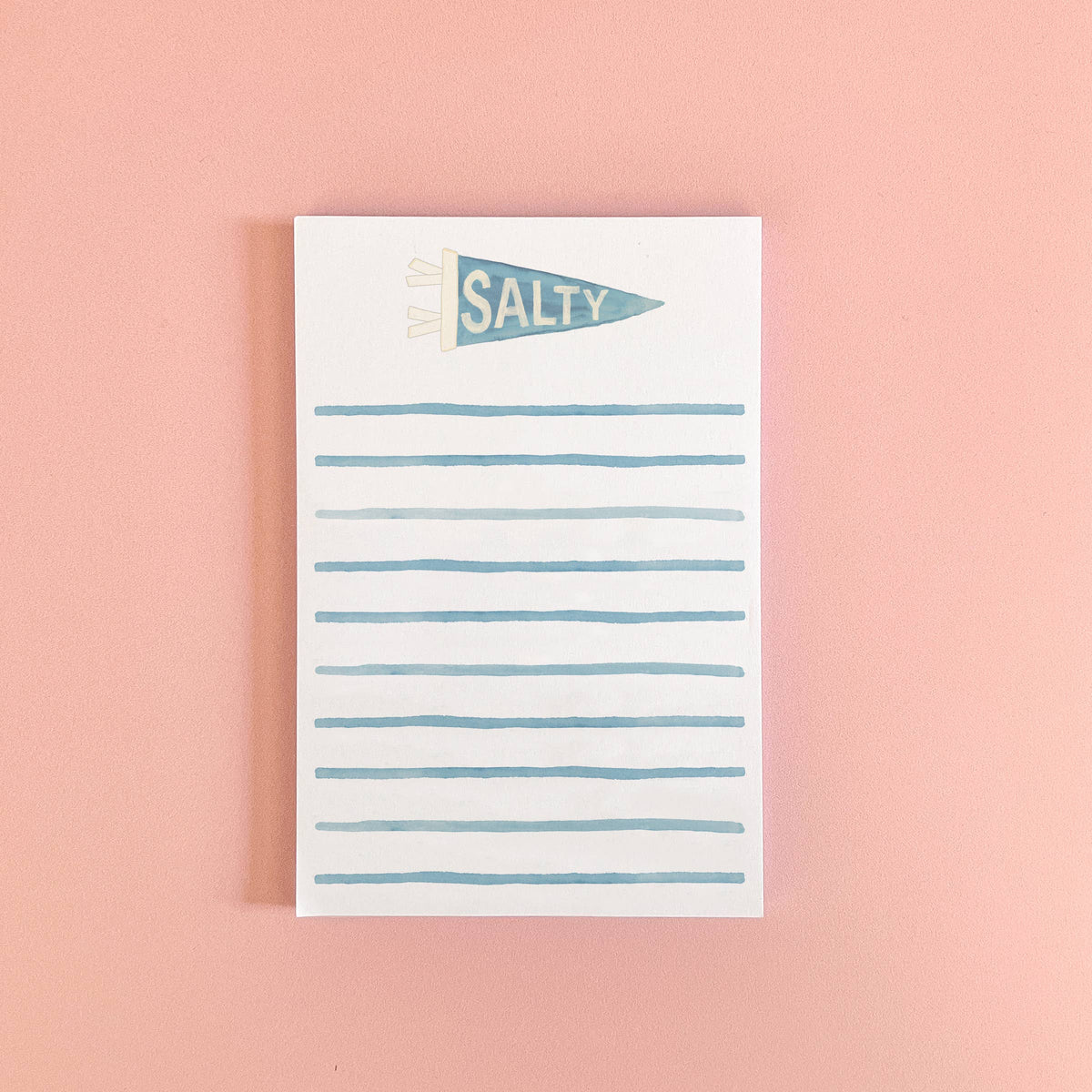 Salty Pennant Lined Notepad | Freshie & Zero