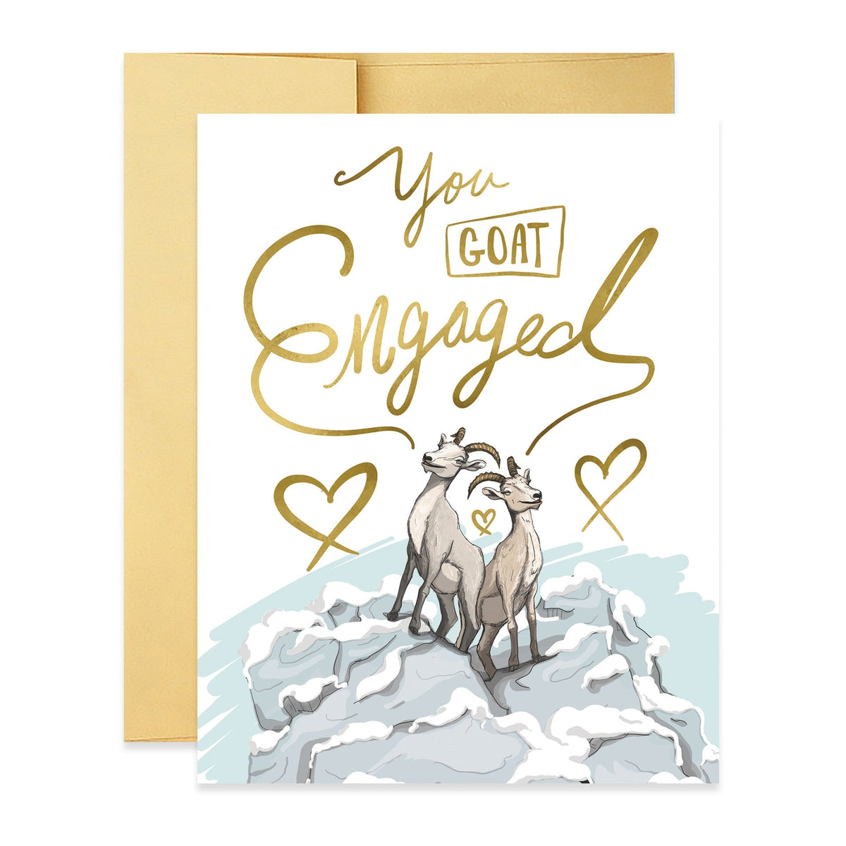 You Goat Engaged Greeting Card | Freshie & Zero