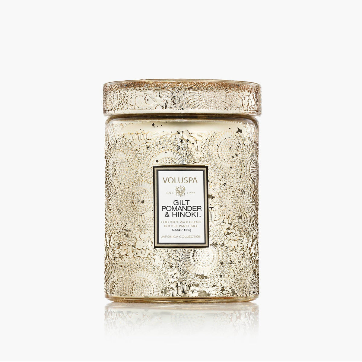 Gilt Pomander & Hinoki Small Jar Candle | Freshie & Zero
