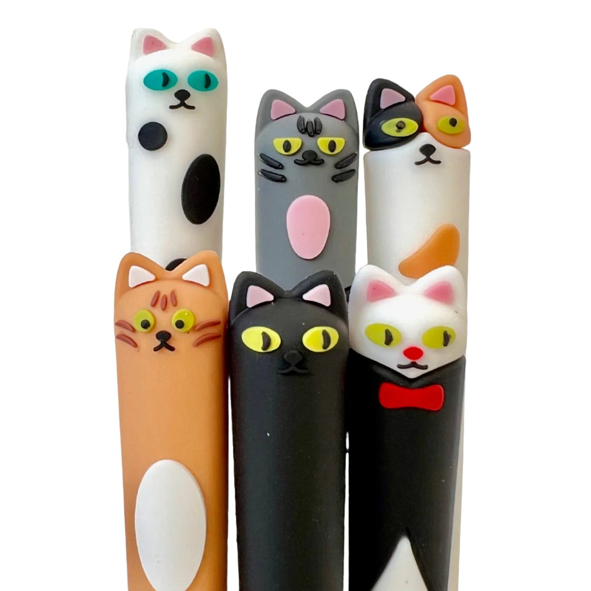 Expressive Cats Gel Pens | Freshie & Zero