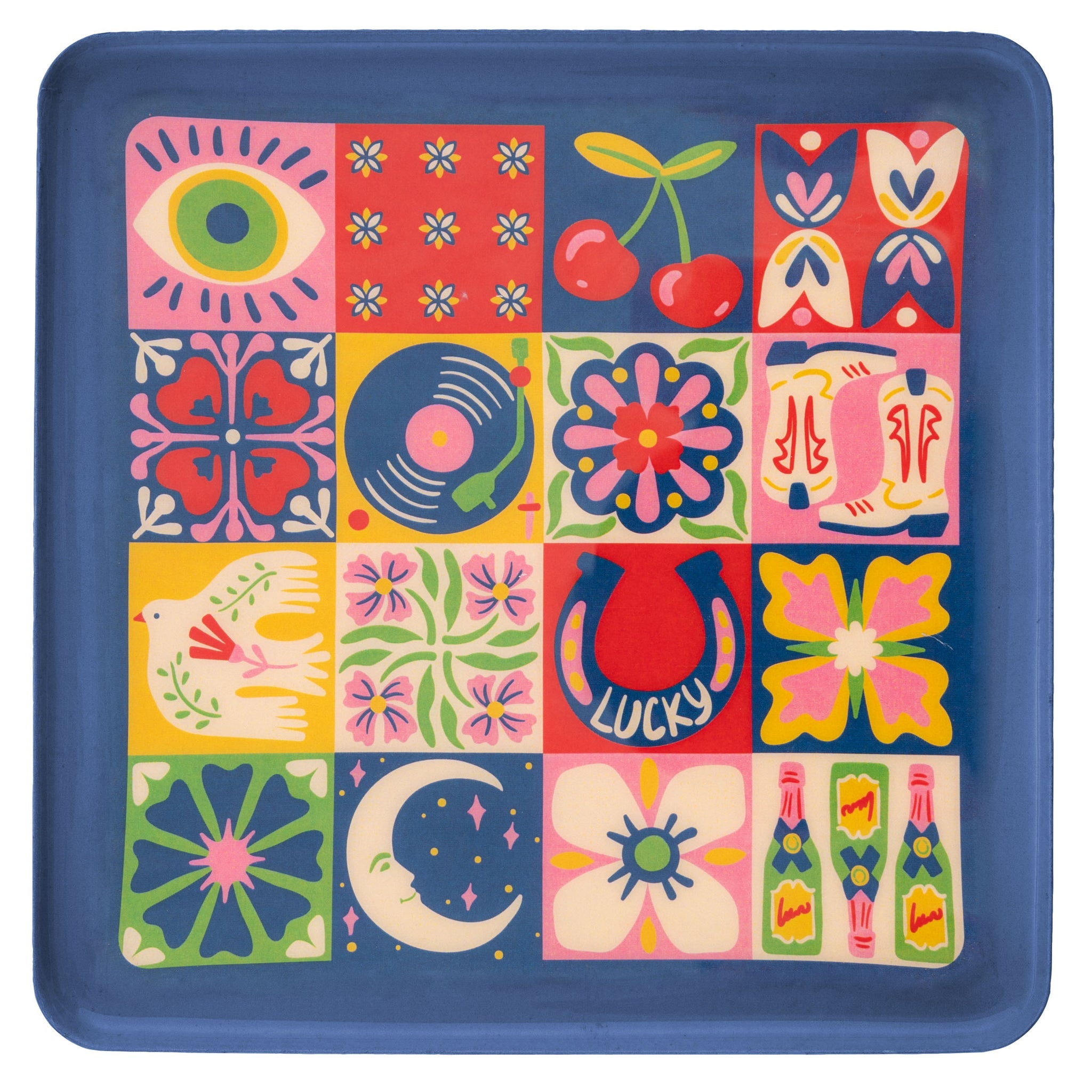Good Vibes Tiled Enamel Tray | Freshie & Zero