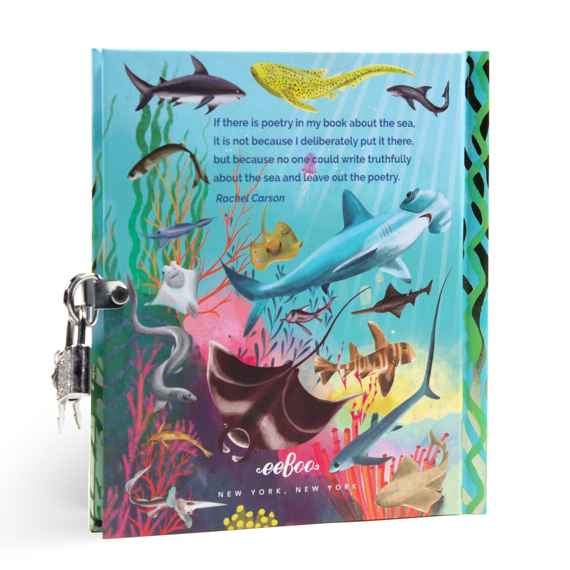 Sharks and Friends Kid's Lock & Key Diary | Freshie & Zero