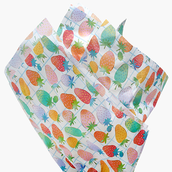 Colorful Strawberries Tissue Paper | Freshie & Zero