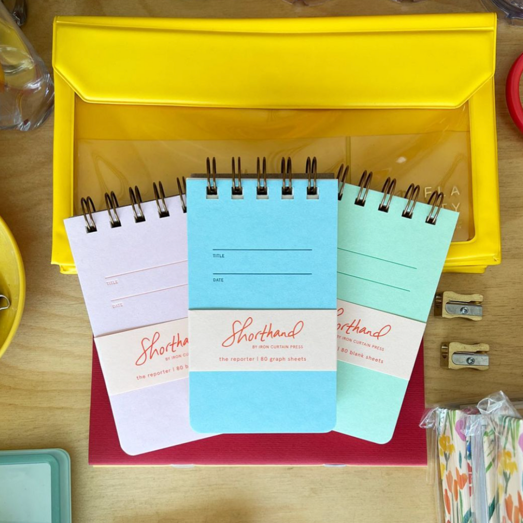 Checker Black: Reporter Notebook by Shorthand Press | Freshie & Zero