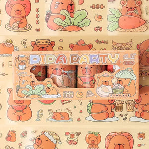 Capybara Waterproof Sticker Rolls | Freshie & Zero