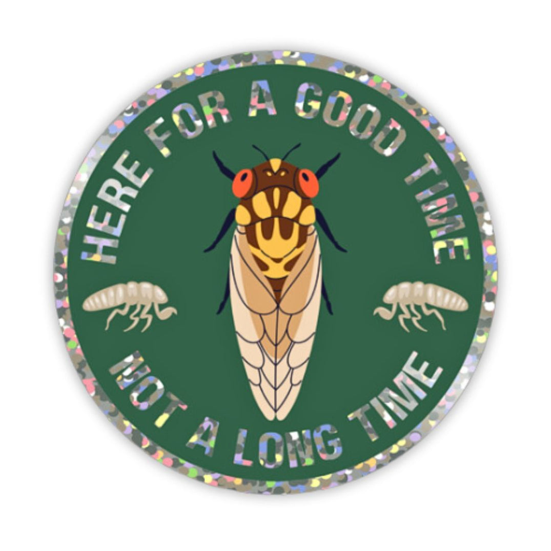 Cicada Glitter Sticker | Freshie & Zero