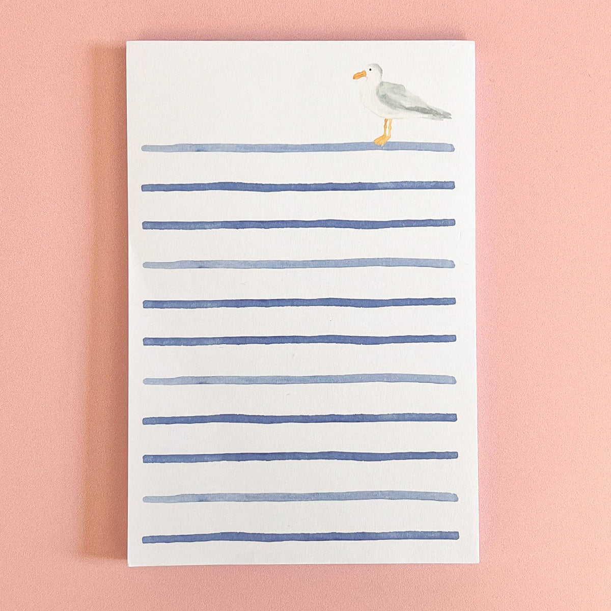 Watercolor Seagull Lined Notepad | Freshie & Zero