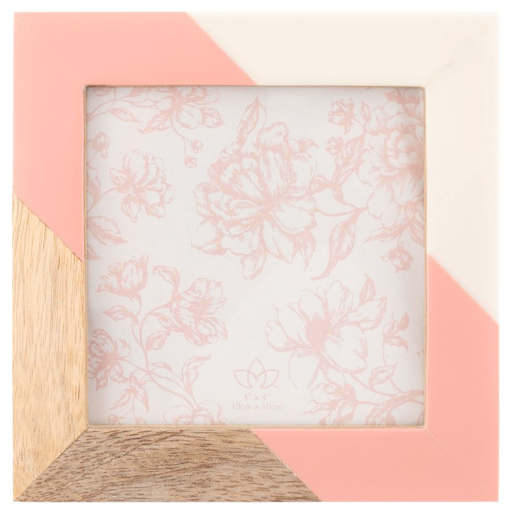 Pink & Wood Picture Frame | Freshie & Zero
