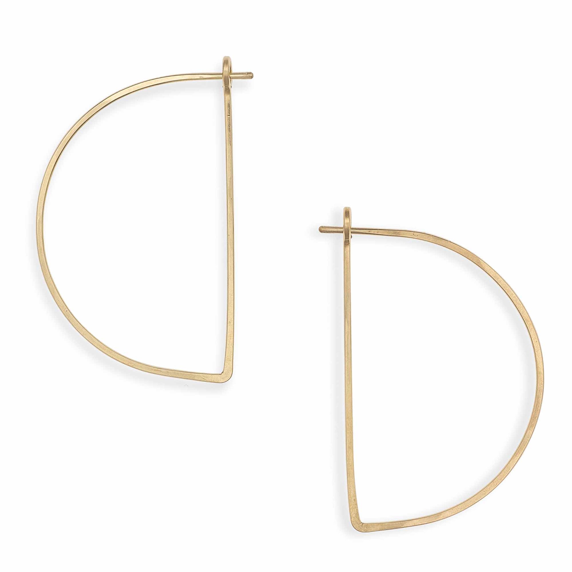 minimal half moon hoops - large | Freshie & Zero
