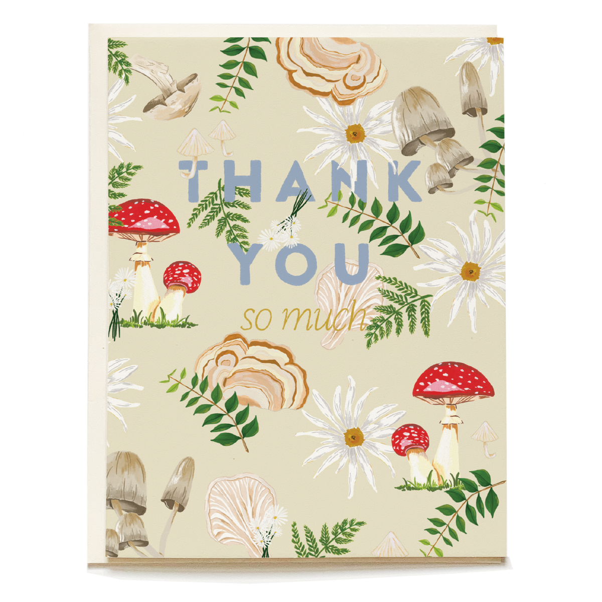 Illustrated Mushrooms Thank You Notecard Set of 8 | Freshie & Zero